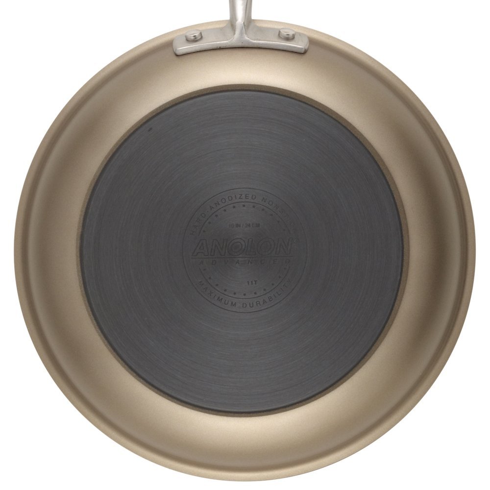 Anolon Advanced Bronze Hard Anodized Nonstick 3.5-Quart Covered Chef's ...