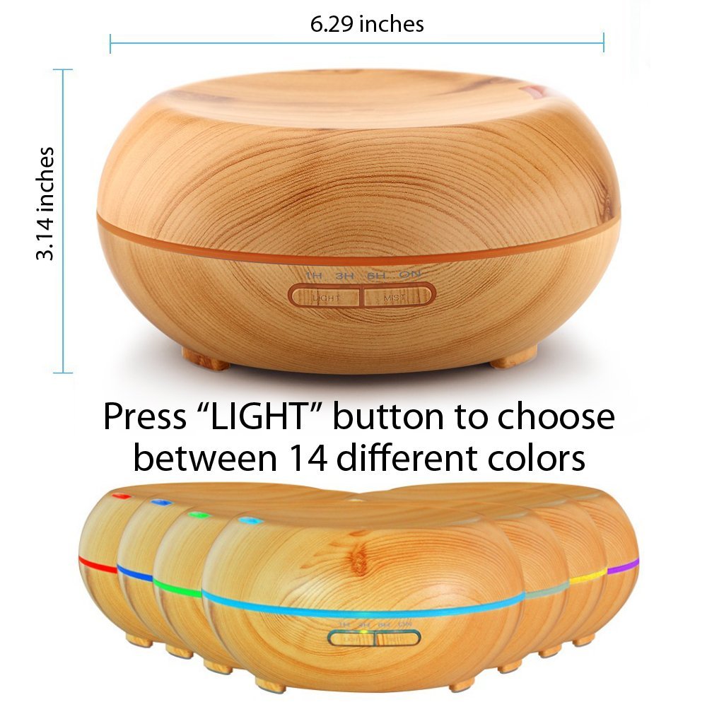 New 2016 Modern Zen House 200 ml Essential Oil Diffuser, Ultrasonic ...