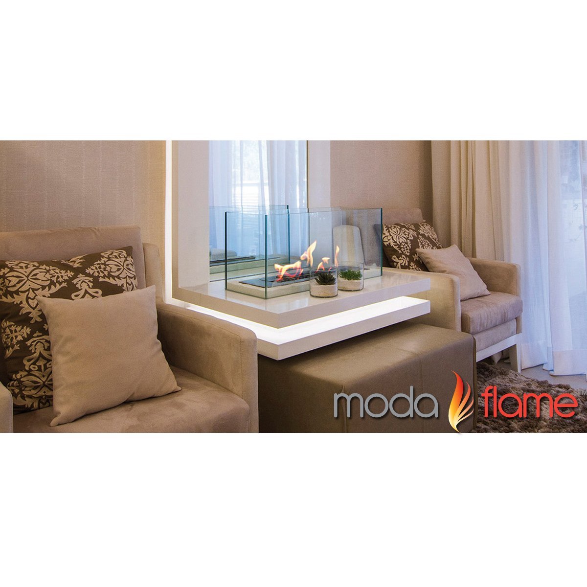 Moda Flame PRO 18" Ethanol Fireplace Burner Insert N2 free image download