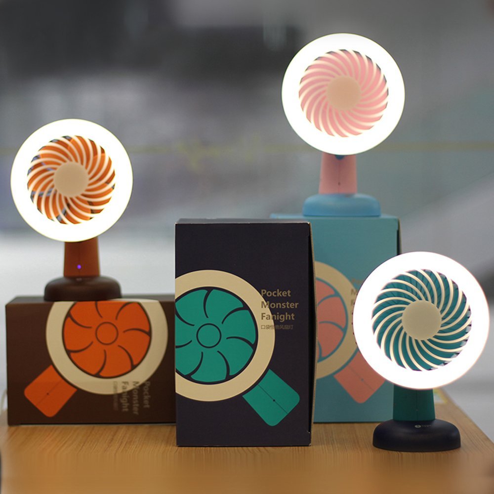 LIWUYOU Summer Mini Handheld Fan Battery Operated USB Rechargeable ...