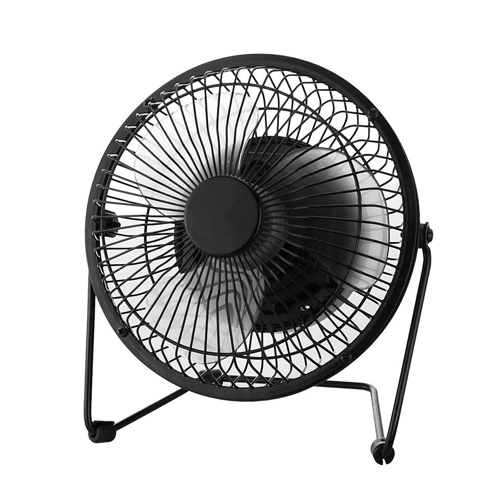 Jhua Rechargeable Mini USB Table Fan Portable Desk Fan Powered by USB ...