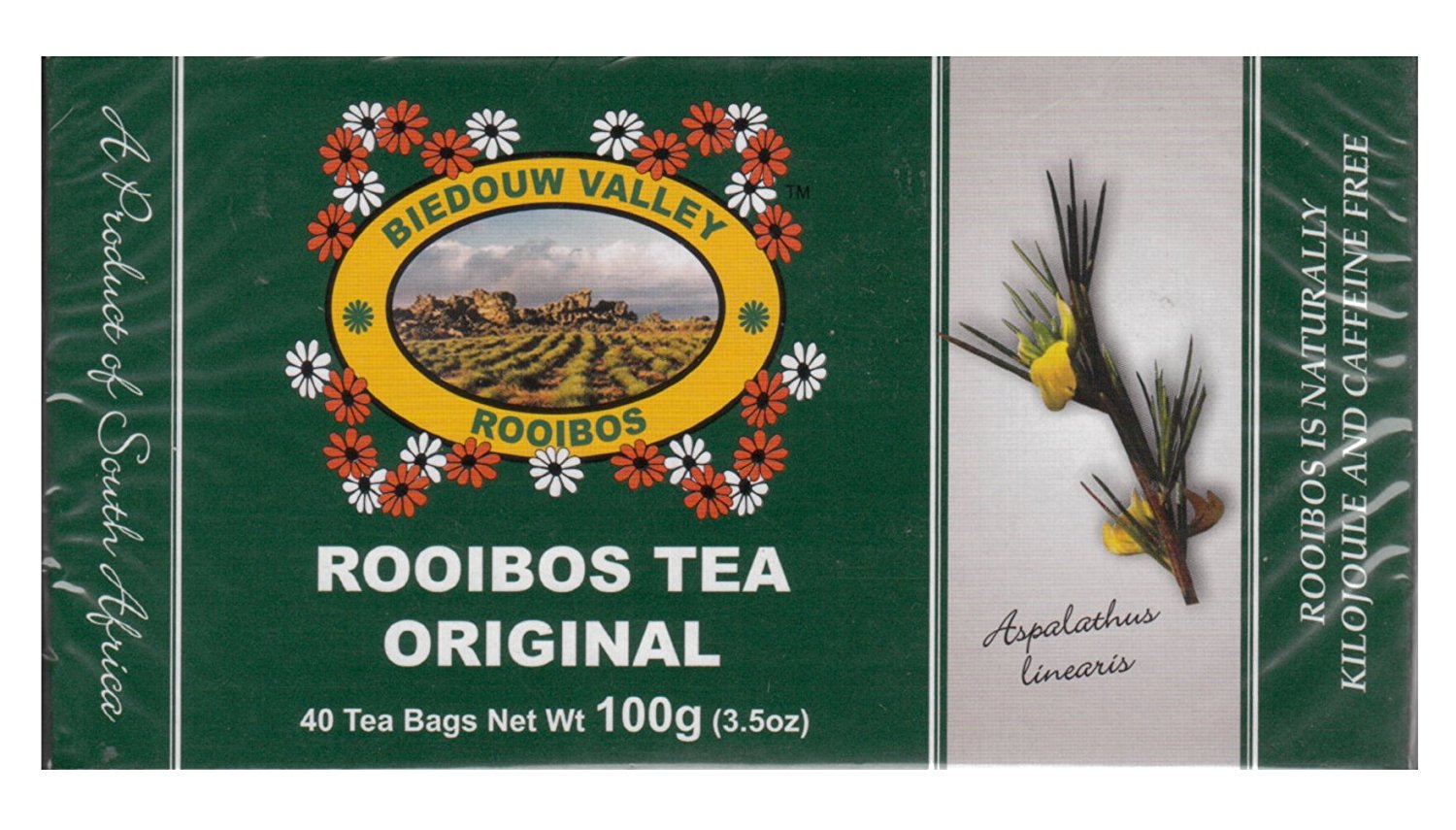 Rooibos Tea: 100% Natural South African (80 Oxygen Bleached Bag Count 7 ...