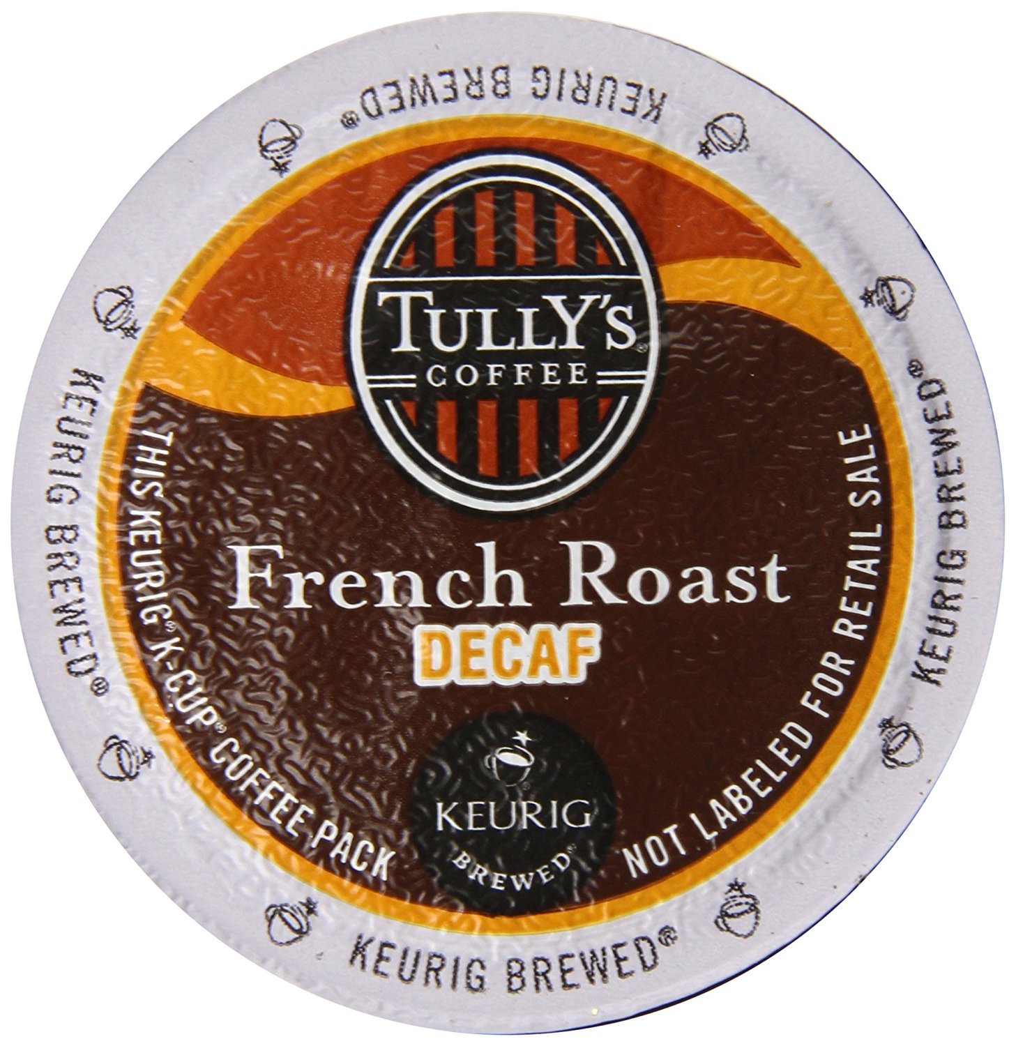 Tully's Coffee Decaffeinated French Roast, Extra Bold, 24-Count K-Cup ...