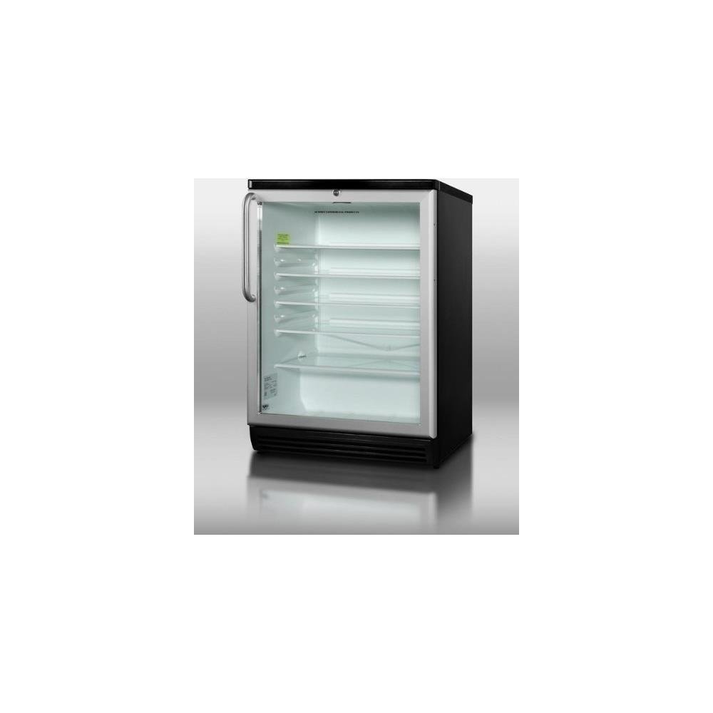 Summit SCR600BLTB 24" Commercially Approved Compact Refrigerator with 5 ...