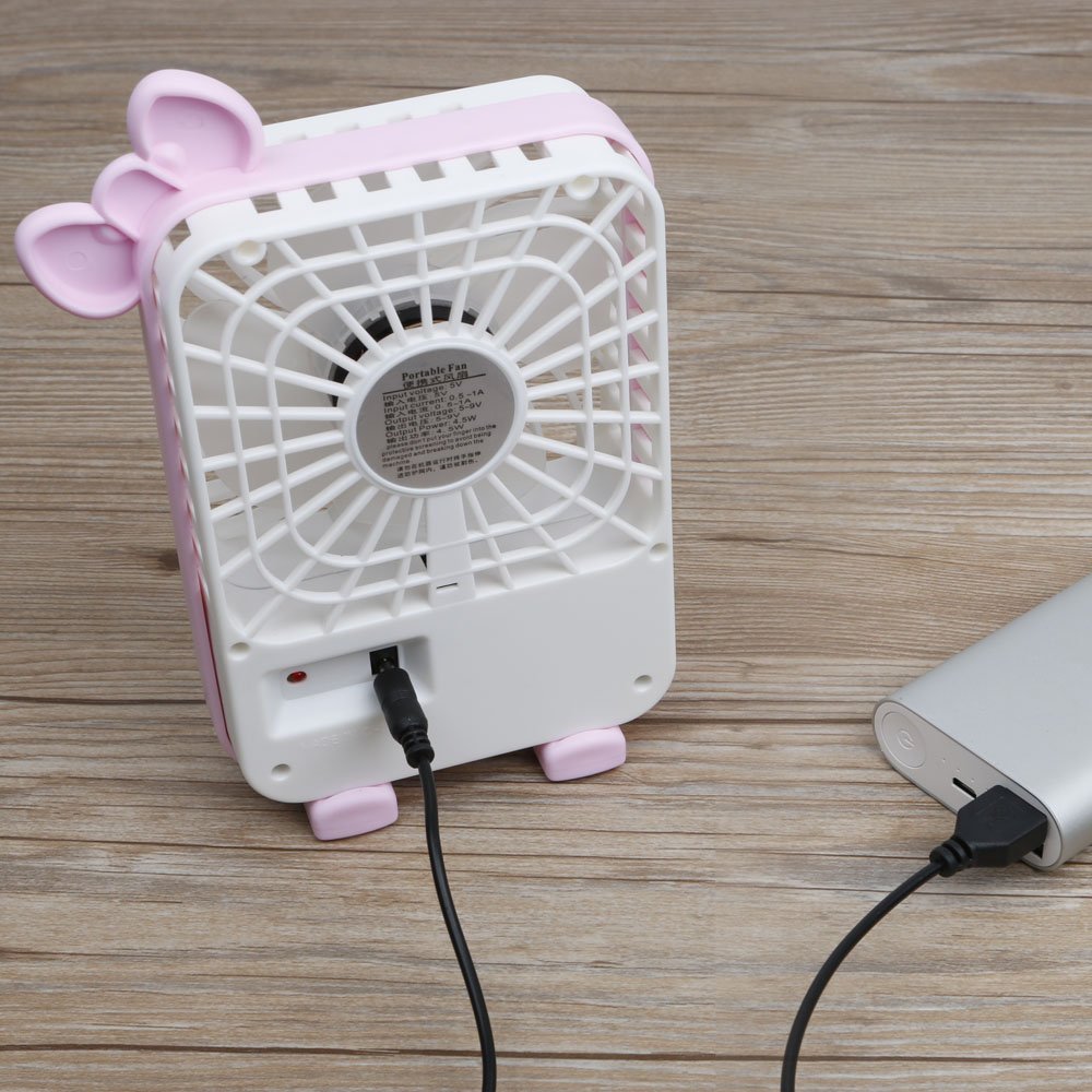 Bobonida Adjustable Desk Personal Fans Table USB Mini Fan USB Powered ...