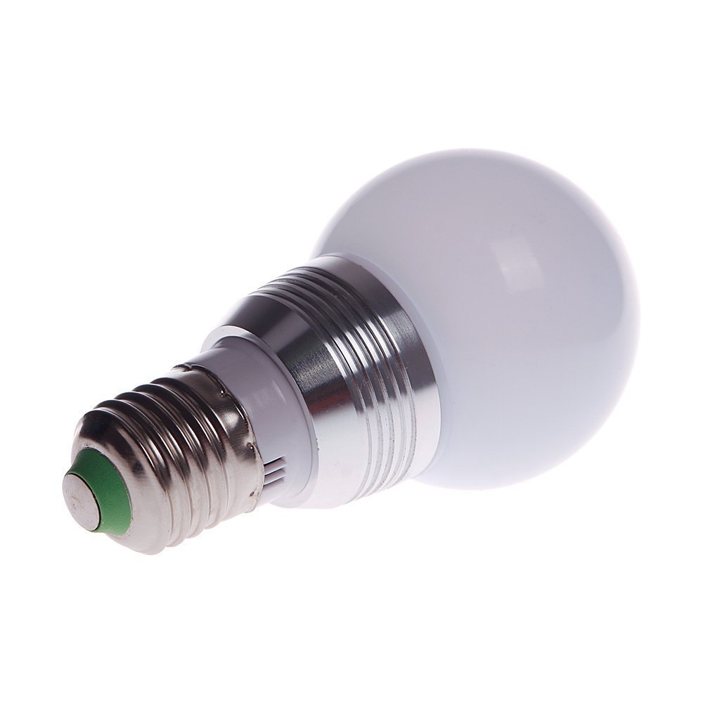 E27 5W RGB LED Magic Light Bulb Lamp + IR Remote Control 16 Colors ...