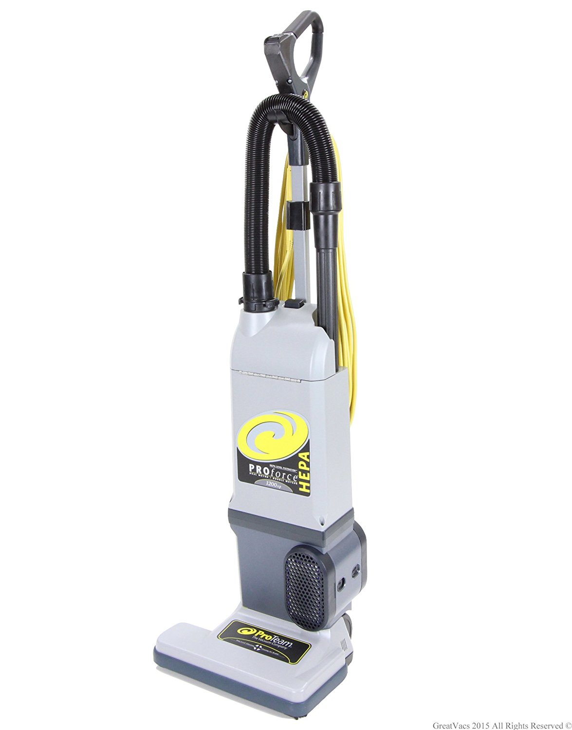 Proteam Proforce 1200xp Upright Vacuum Cleaner Loaded w. 12 bags, tools ...
