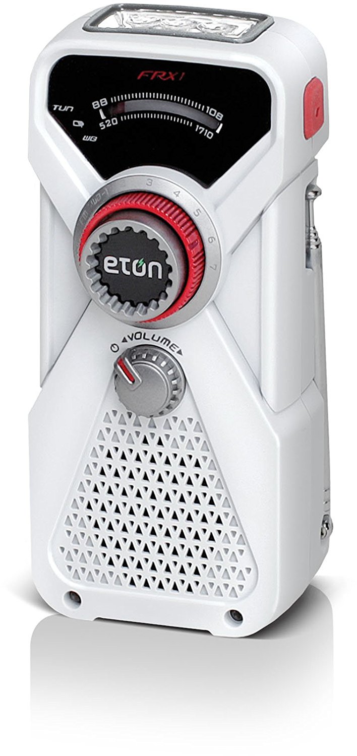 Eton Hand Turbine AM/FM Weather Radio and LED Flashlight - Blue ...