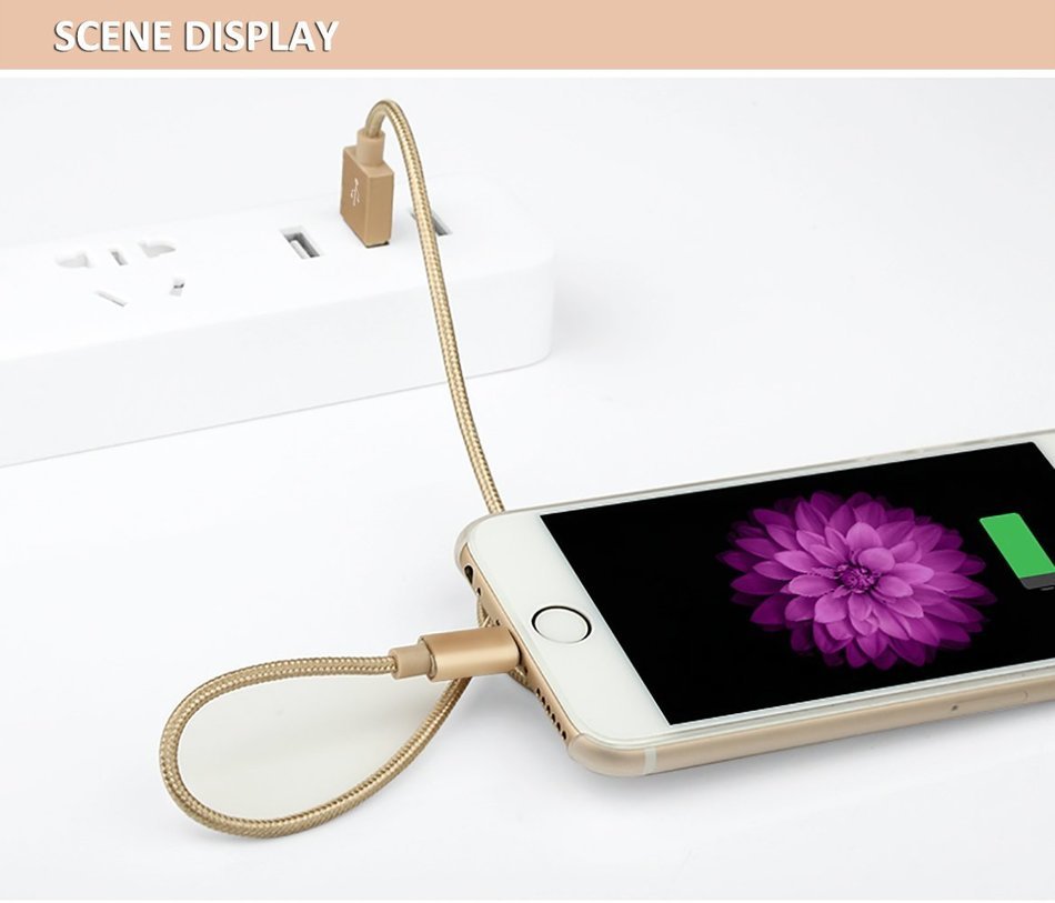 Kabel Leader Charger for iPhone, Strengthened Lightning to USB Cable ...