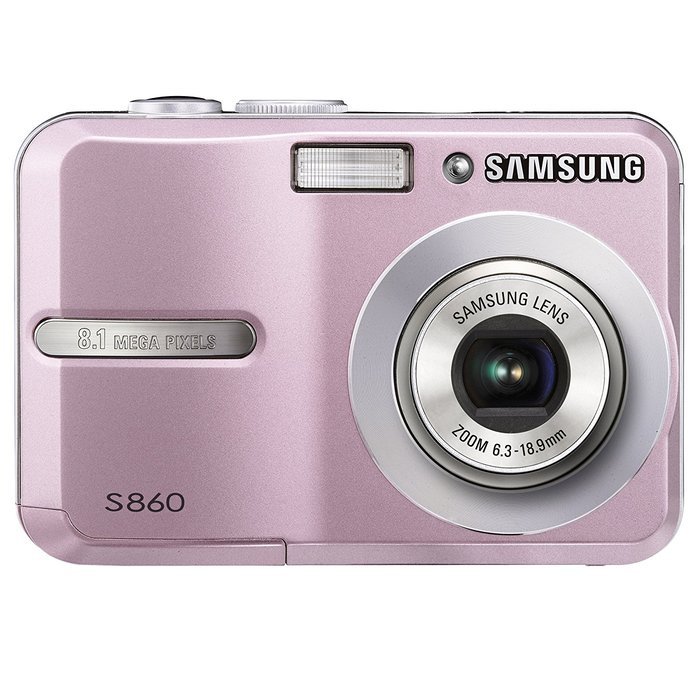 Samsung S860 8.1MP Digital Camera with 3x Optical Zoom (Pink) free ...
