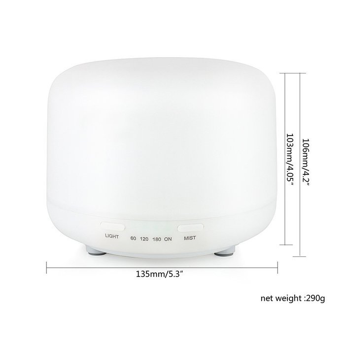 BZONE 250ML Ultrasonic Air Humidifier Diffuser Color Changing LED ...