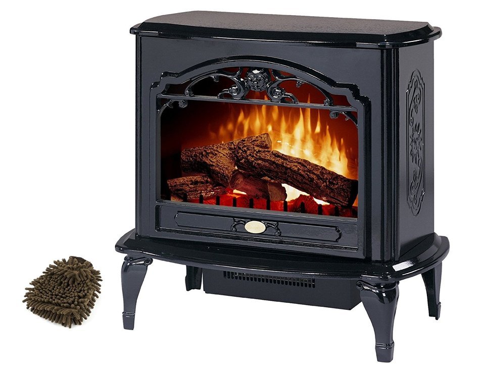 Dimplex TDS8515TB Celeste Electric Stove, Glossy Black Fireplace Heater ...