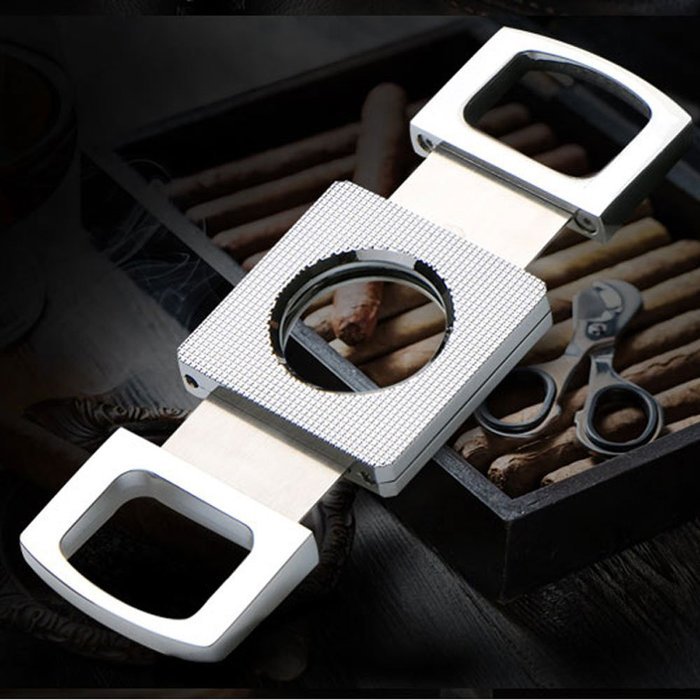Dakoufish Portable Zinc Alloy Metal Cigar Cutter Sharp Cigar Scissor ...