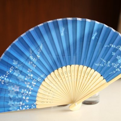 Kimono fan Women's Folding Japanese-style Beautiful lovely Cherry ...