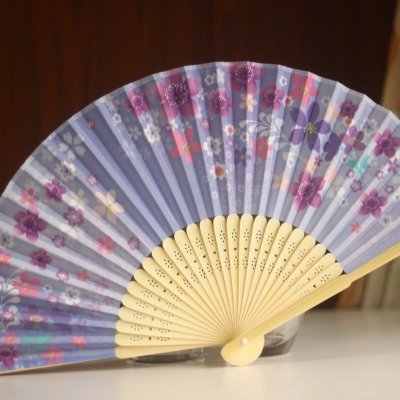 Kimono fan Women's Folding Japanese-style Beautiful lovely Cherry ...