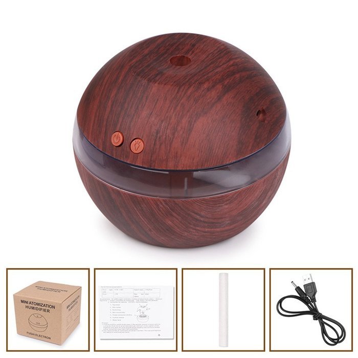 ONEVER 300ml USB Ultrasonic Aroma Aromatherapy Humidifier with Blue LED ...