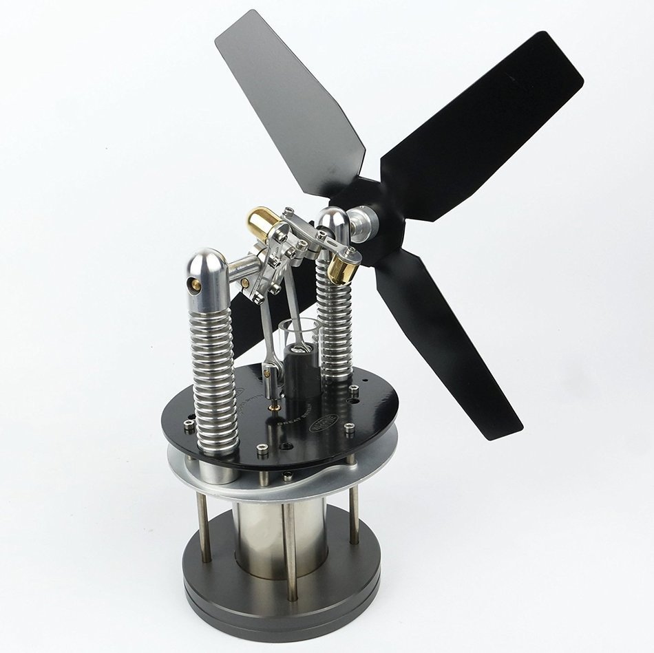 Heat Powered Stove Top Fan for wood multi-fuel coal - WARPFIVE ...
