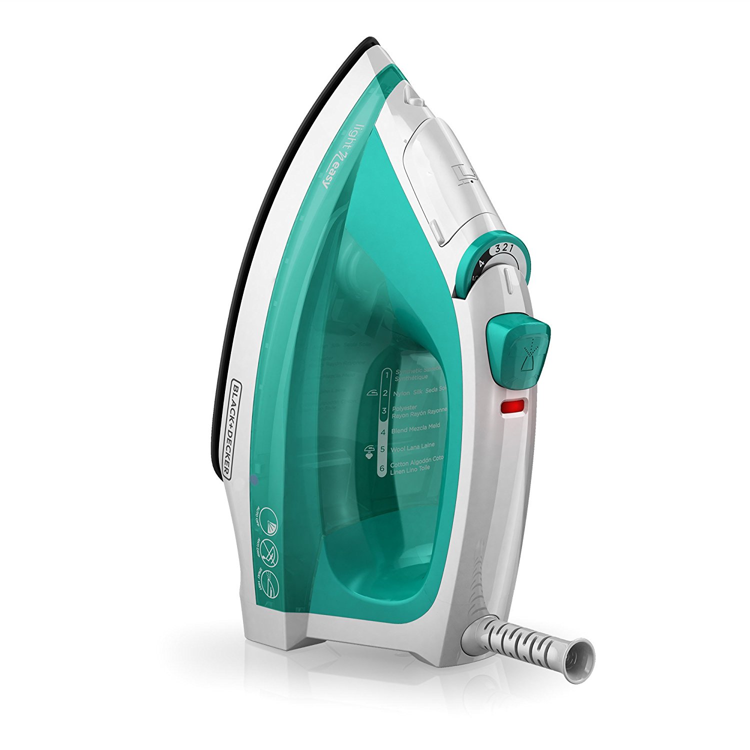 BLACK+DECKER IR1010 Light 'N Easy Compact Steam Iron with Nonstick ...