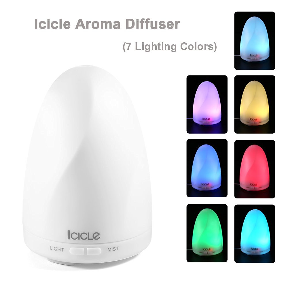 Icicle 100ml Aroma Essential Oil Diffuser, Ultrasonic Cool Mist ...