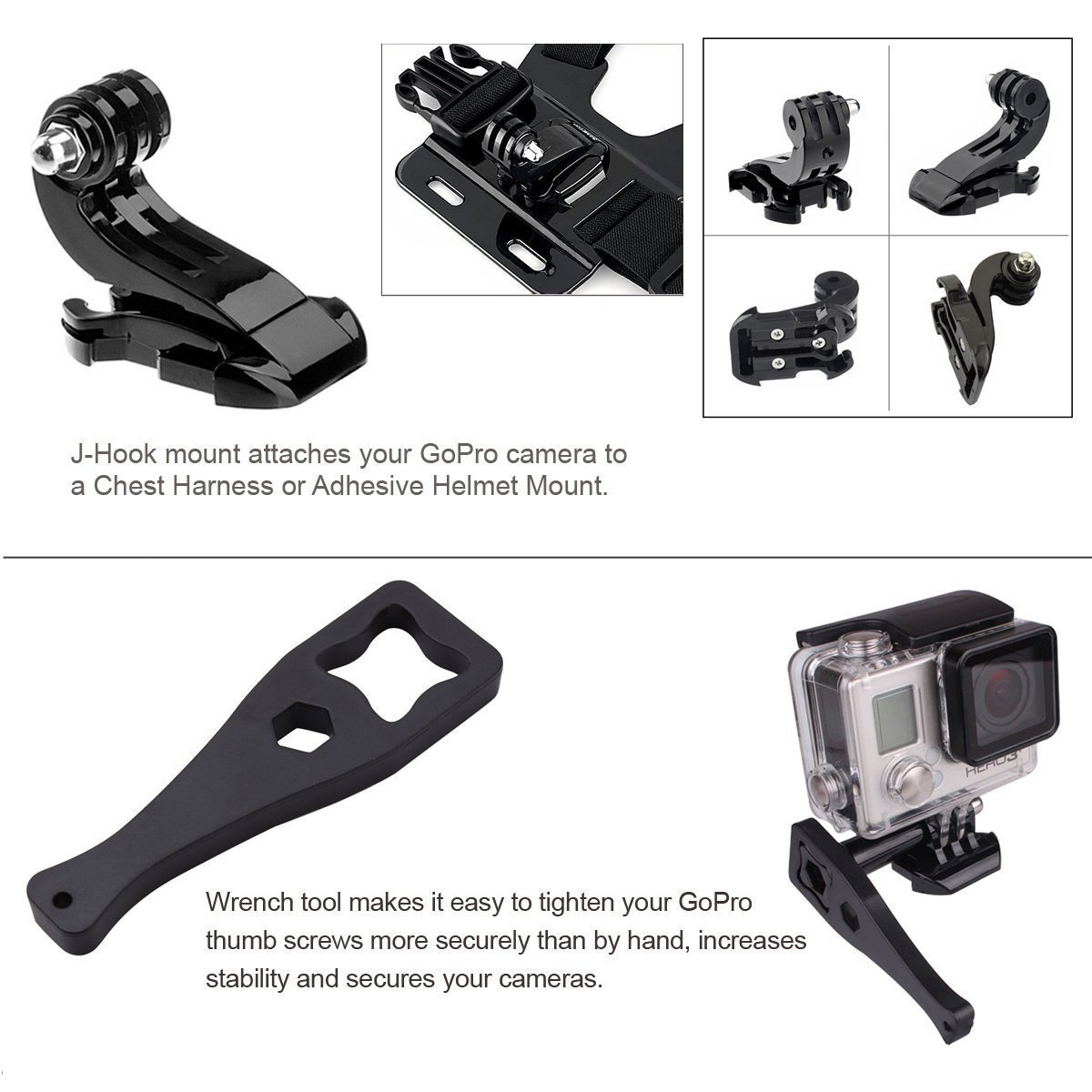 Yi 4K Action Camera Accessories, Kupton Xiaoyi 4K II Silicon Protective Cover+ Frame Mount ...