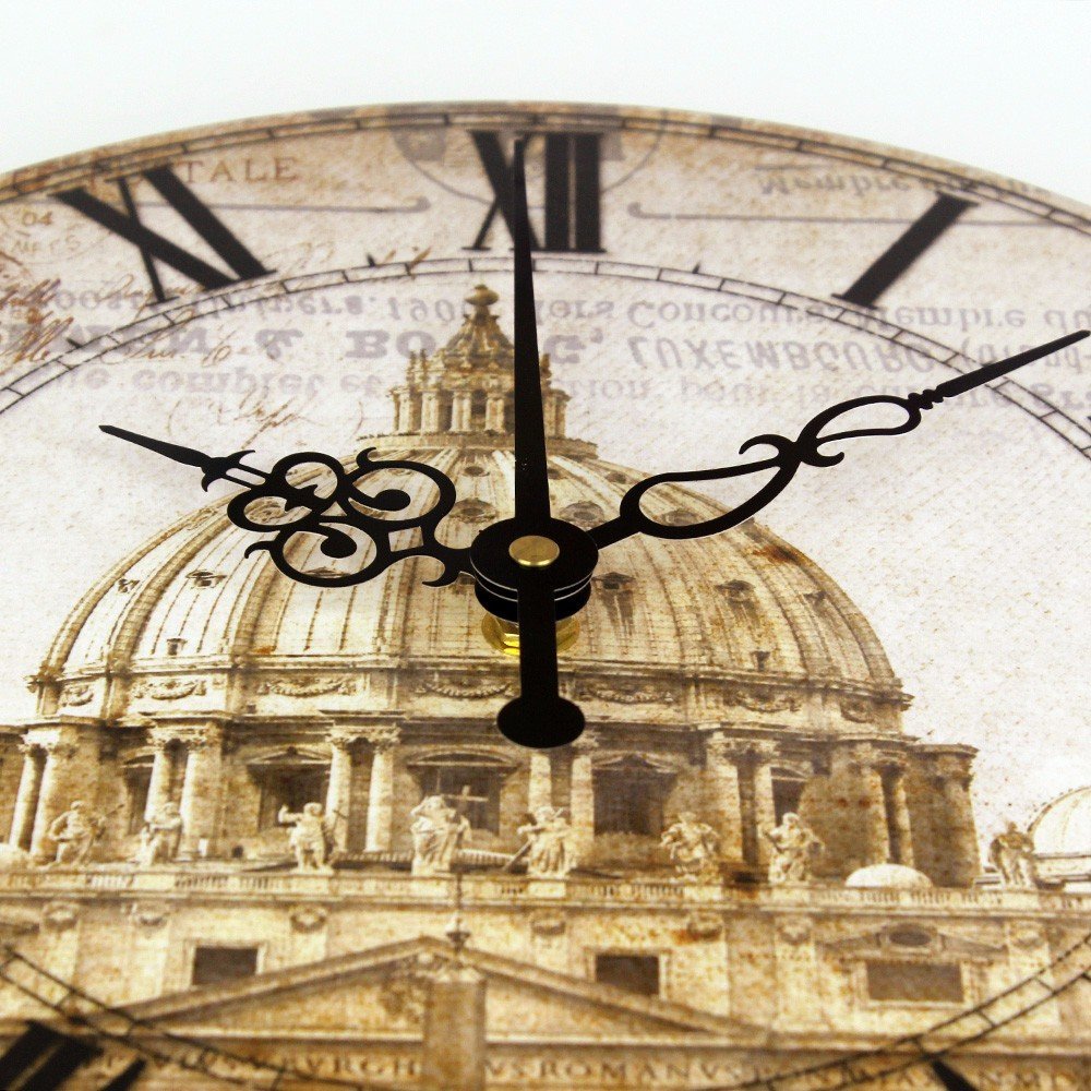 Europe style quiet large decorative wall clock waterproof clock face ...