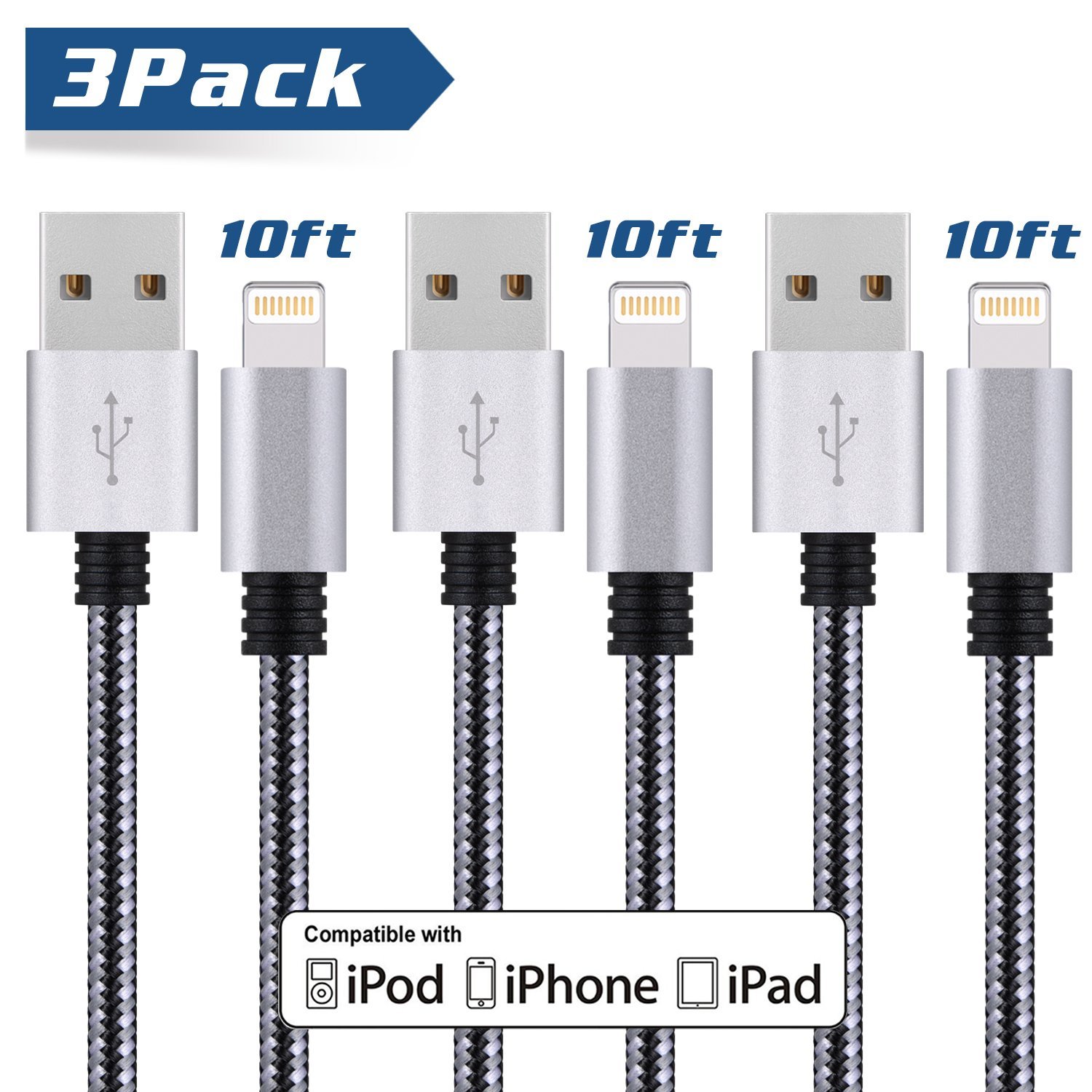 Benewell 3FT 8pin Lightning to USB Charging Cable Compatible with ...