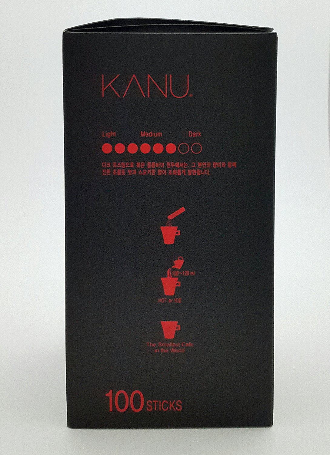 MAXIM KANU Mini Dark Roasted Instant Americano Coffee 0.9g(0.03oz) × ...