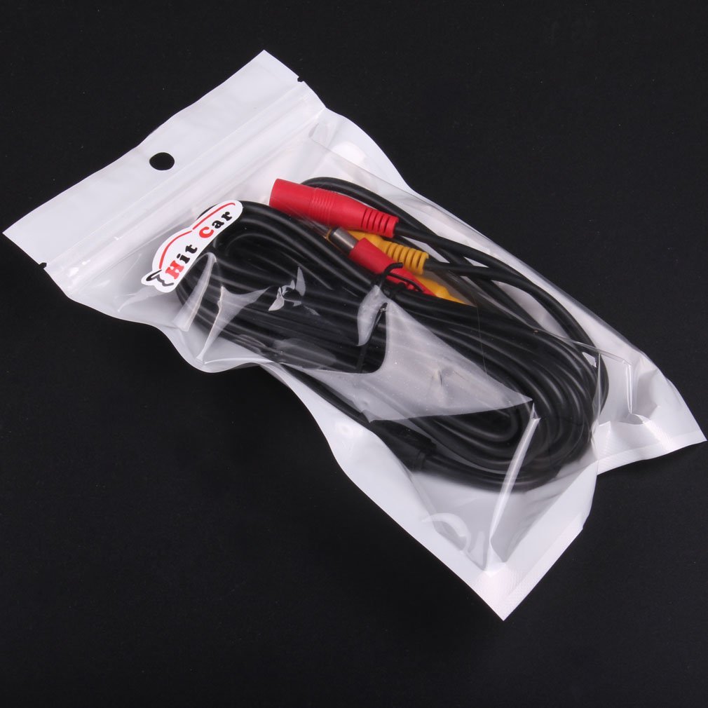 HitCar RCA DC Power Audio Video AV Extension Cable for CCTV Security ...