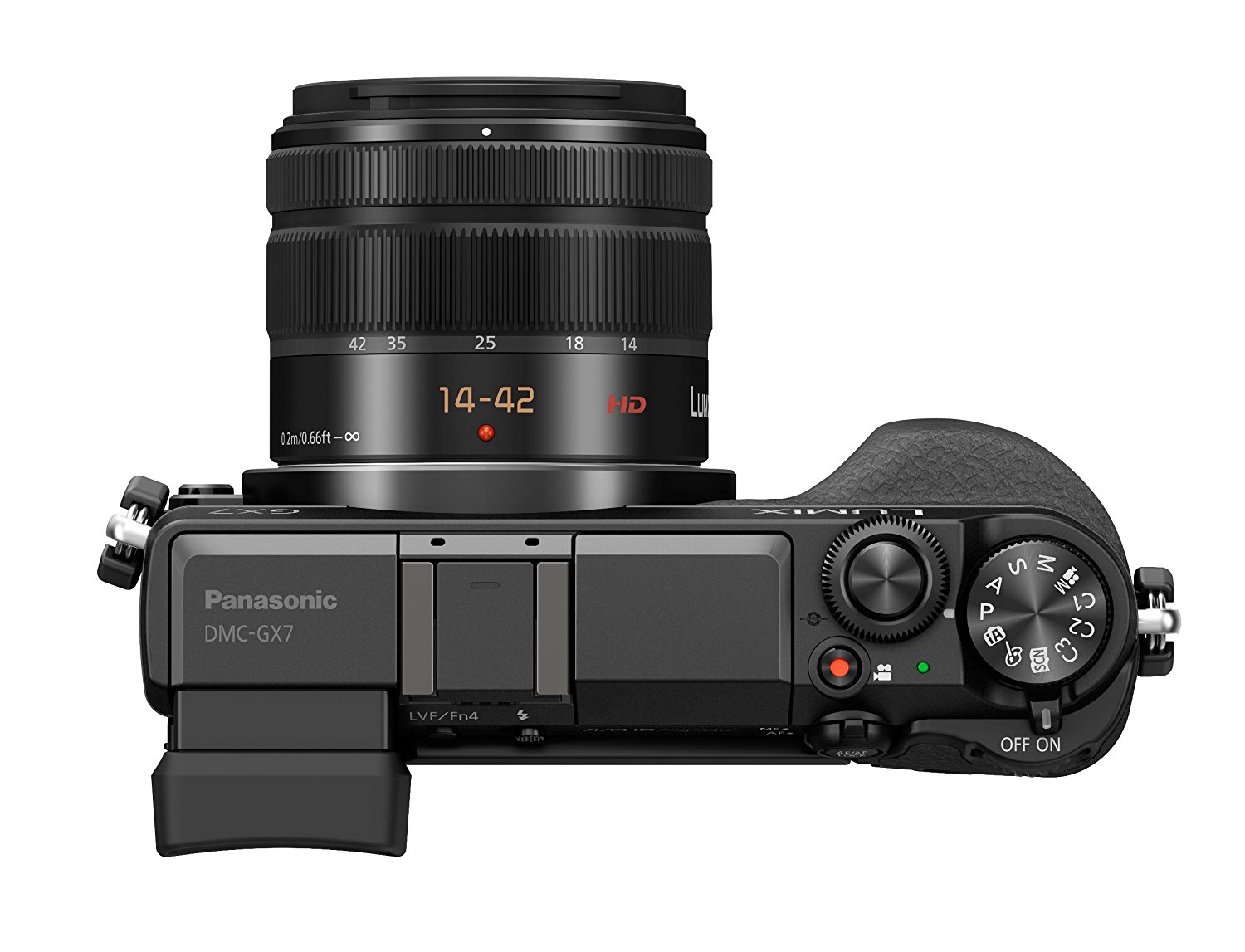 Panasonic LUMIX DMC-GX7KK Mirrorless Digital Camera with 14-42 II Lens ...