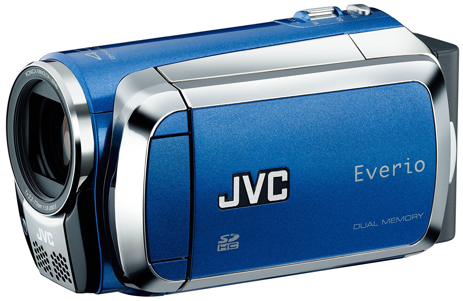 JVC Everio GZ-MS120 Dual Flash Camcorder (Blue) free image download