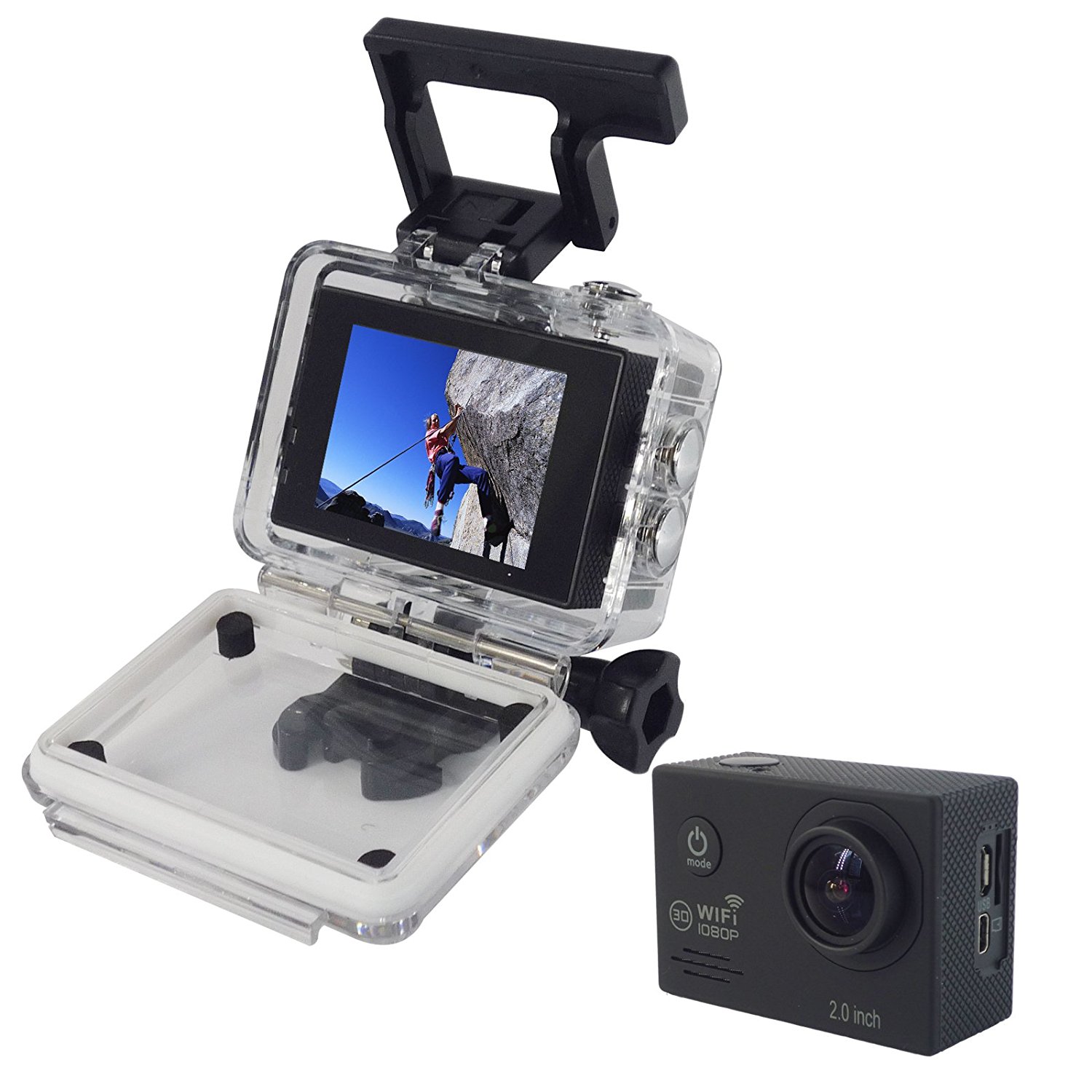 1080P FHD 12M Wifi Waterproof 30m Outdoor Sports Action Video Camera DV ...