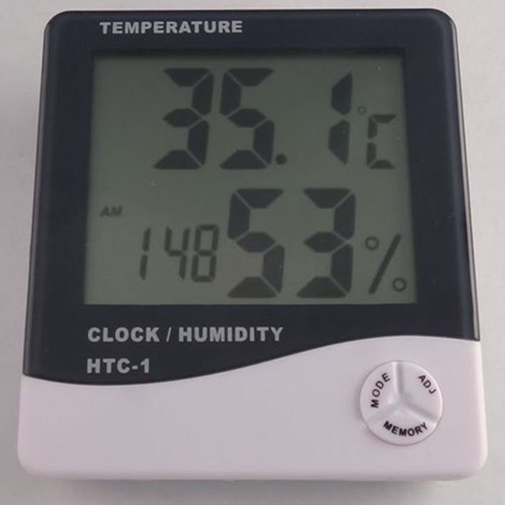 LX Digital Thermometer Hygrometer With Temperature Humidity Meter HTC-1 ...