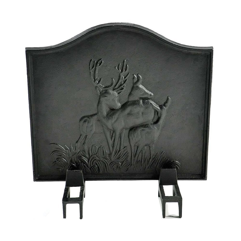 Woodeze Home Indoor Outdoor Antique Style Decorative Cast Iron Fireback ...