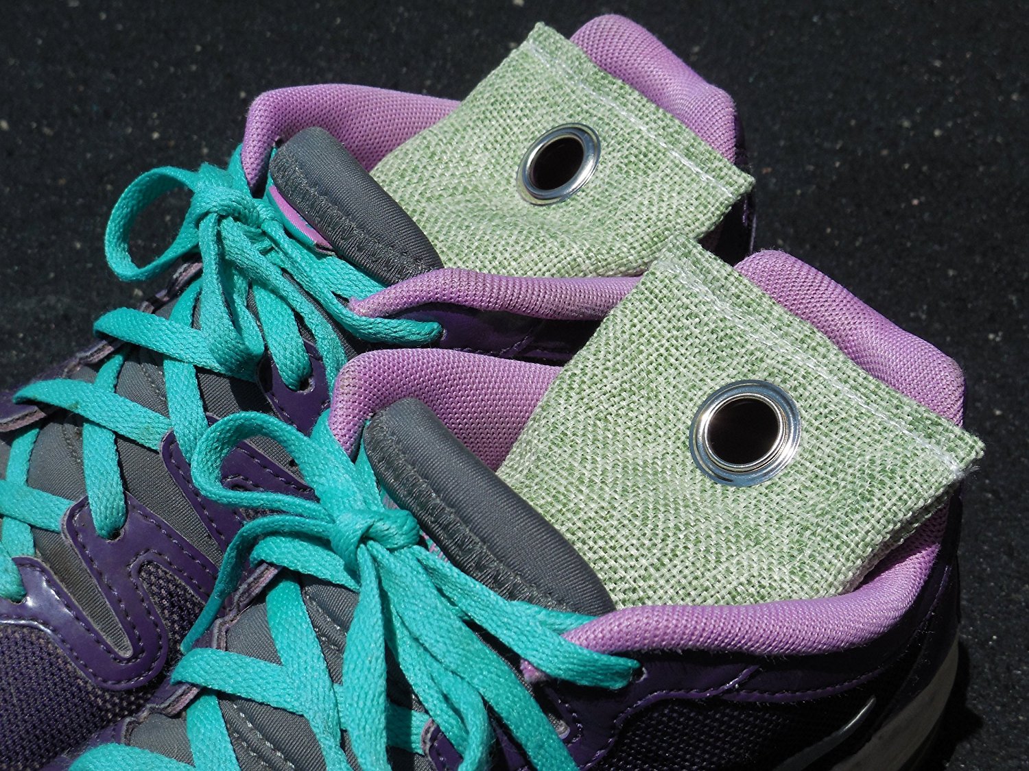 Natural Bamboo Charcoal Shoe Deodorizer Bags (Set of 4), Absorb ...