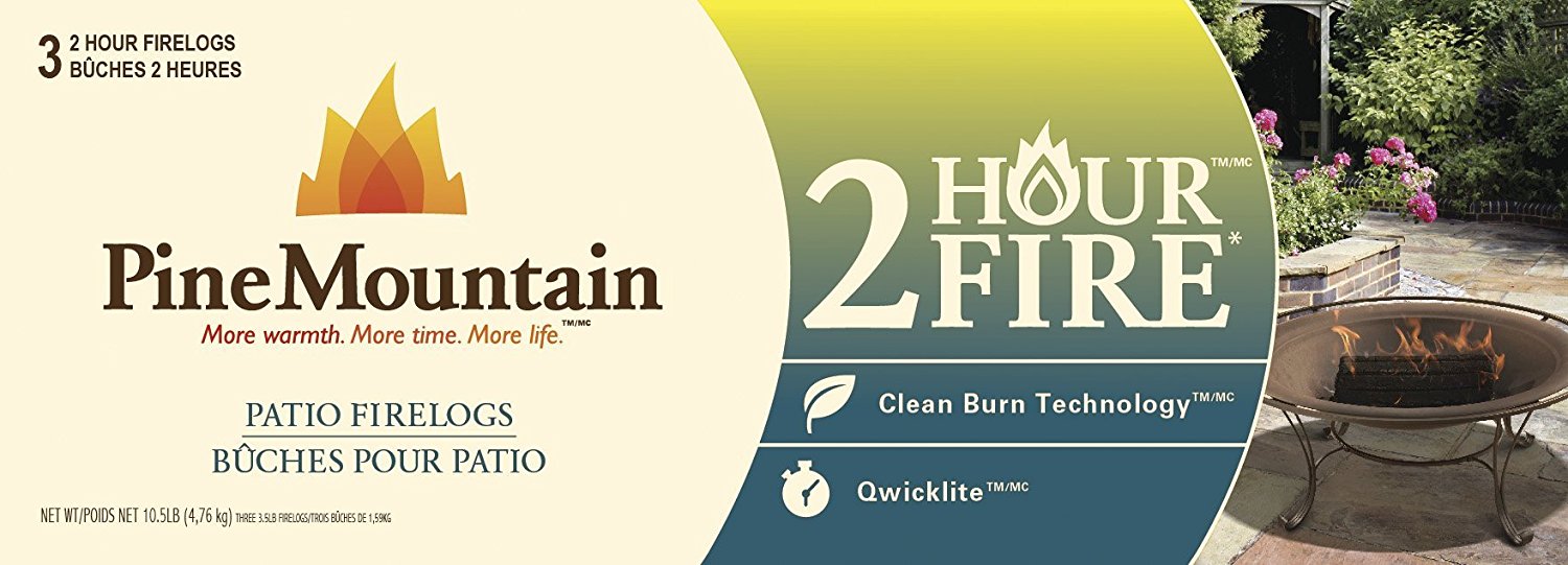 Pine Mountain Patio Firelog, 2-Hour Burn Time (Pack of 3). N3 free image download