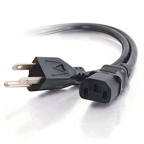 C2G / Cables To Go 29928 16 AWG Universal Power Cord, Black (8 Feet ...