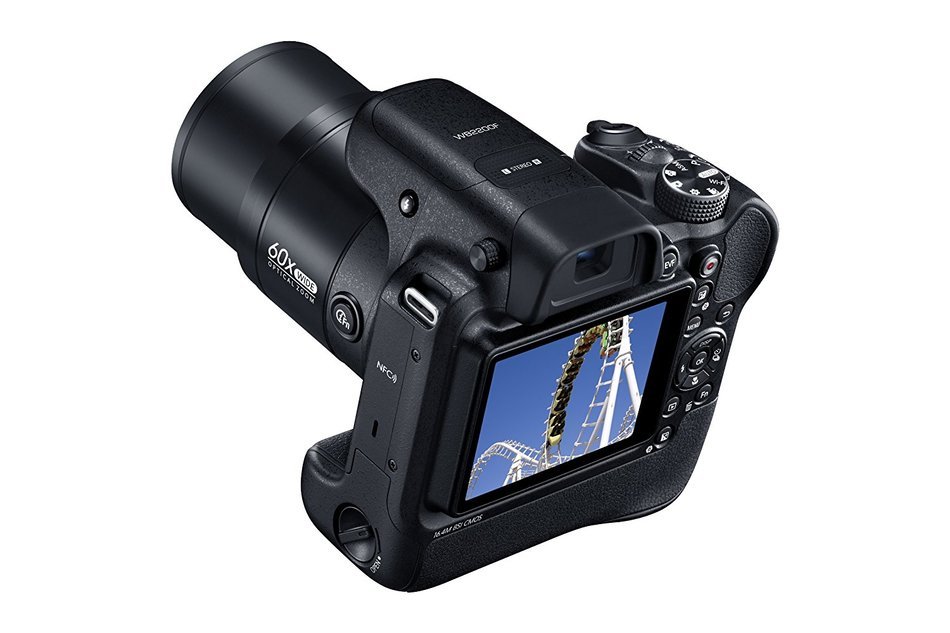 Samsung WB2200F 16.3MP CMOS Smart WiFi & NFC Digital Camera with 60x ...