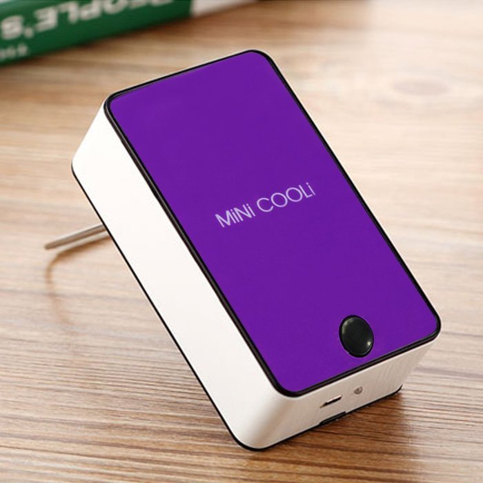 ESUMIC Mini Rechargeable Cooling Fan - Purple N3 free image download