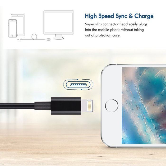 Benewell 3FT 8pin Lightning to USB Charging Cable Compatible with ...