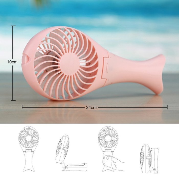 EBerry® USB Fan/Desk Fan/Mini Fan/Powered Fan/Hand Held Fan/Mermaid Fan ...