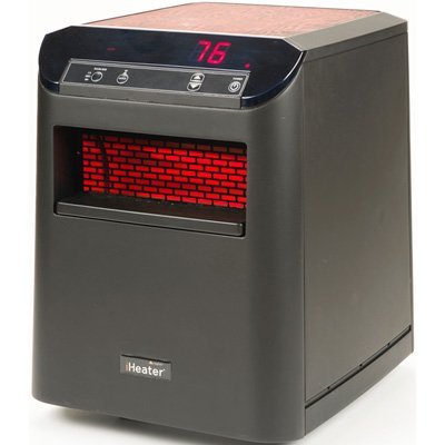 IHeater IH-201-B Mid Infrared Heater with Remote Control, Heats Up to ...