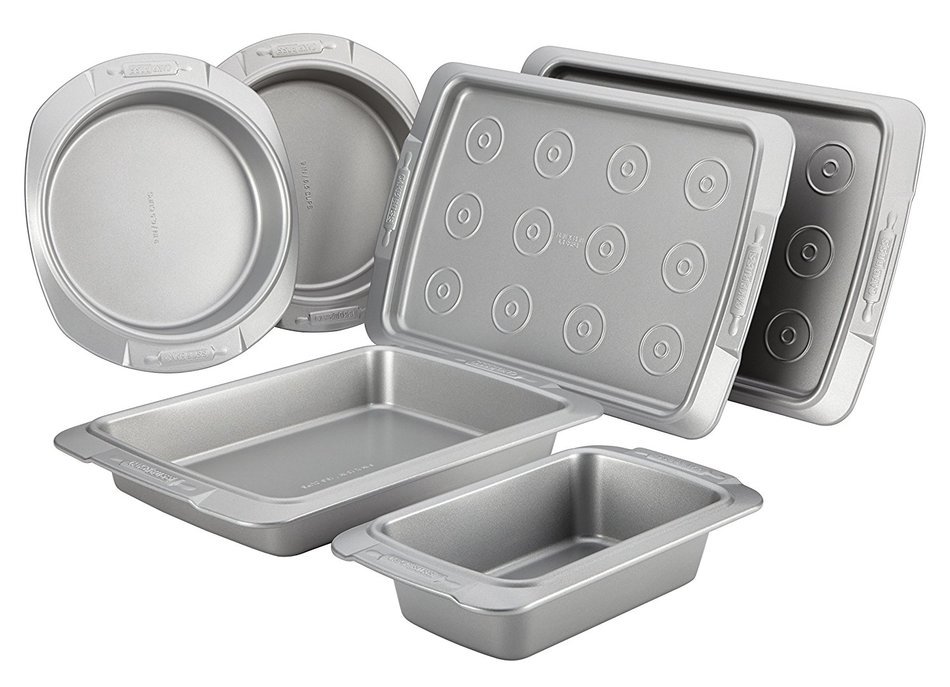 Deluxe Nonstick Bakeware 6-Piece Bakeware Set, Gray free image download
