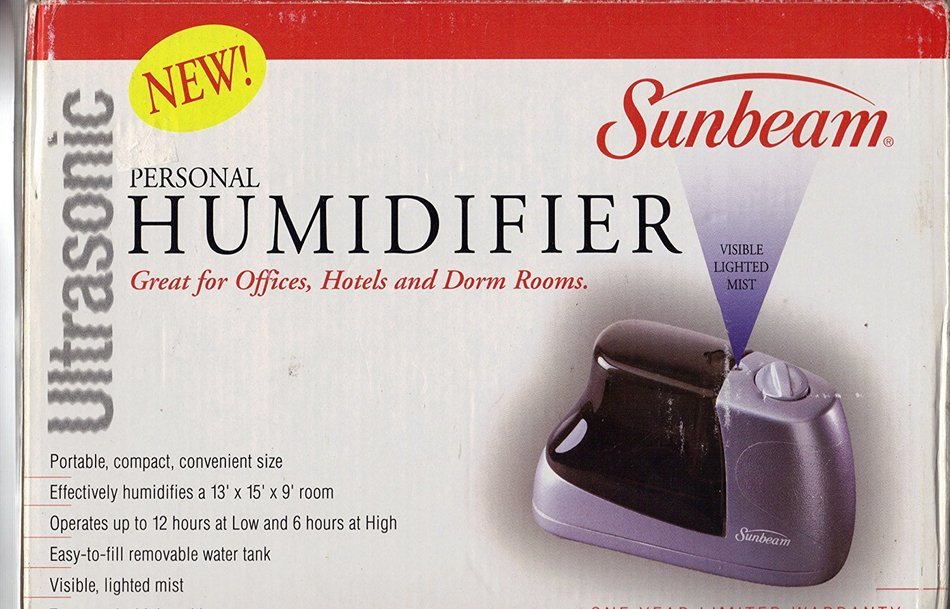 Sunbeam Ultrasonic Personal Humidifier free image download