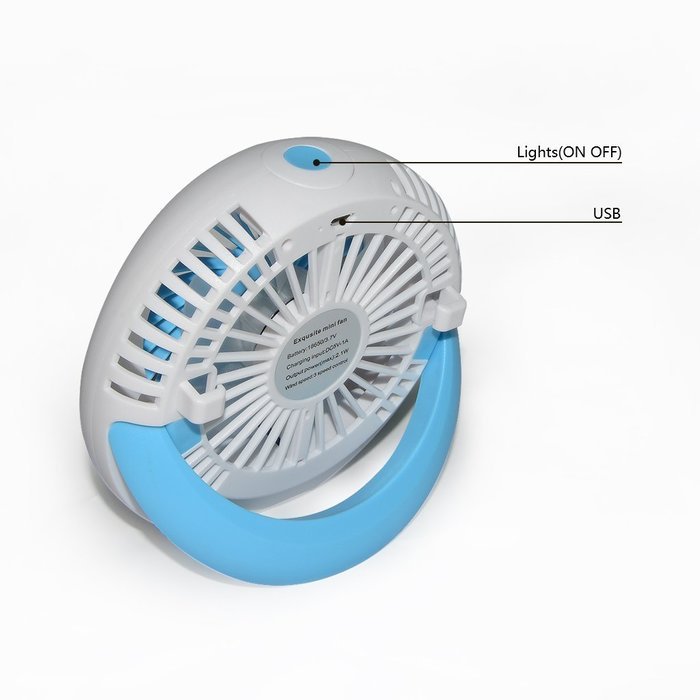 GaGa MILANO 5-inch Mini Quietness Desktop Fan Hand Hold And Support 3 ...