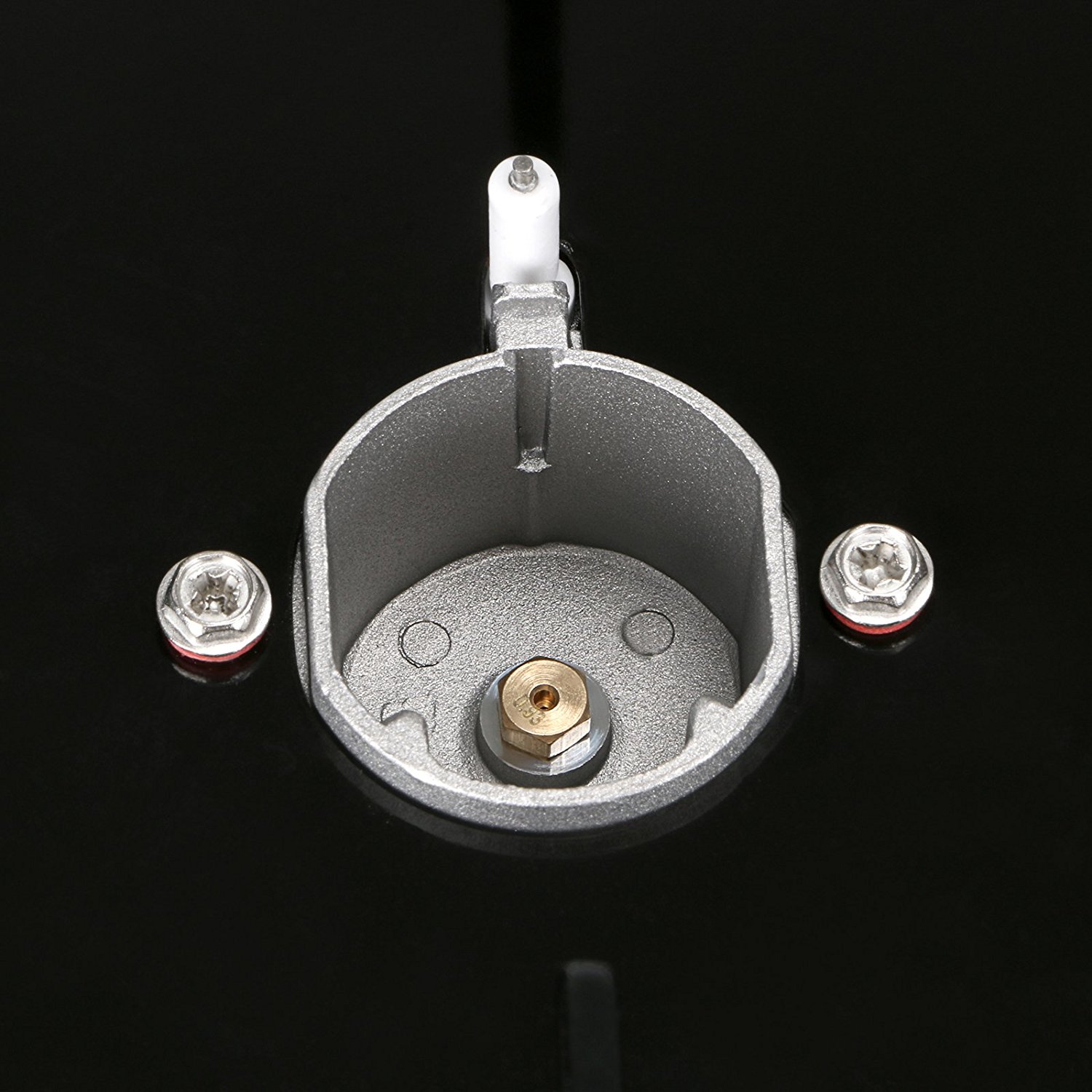 Euro Style 28" Black Glass 4 Burner Built-In Stove NG Natural Gas ...