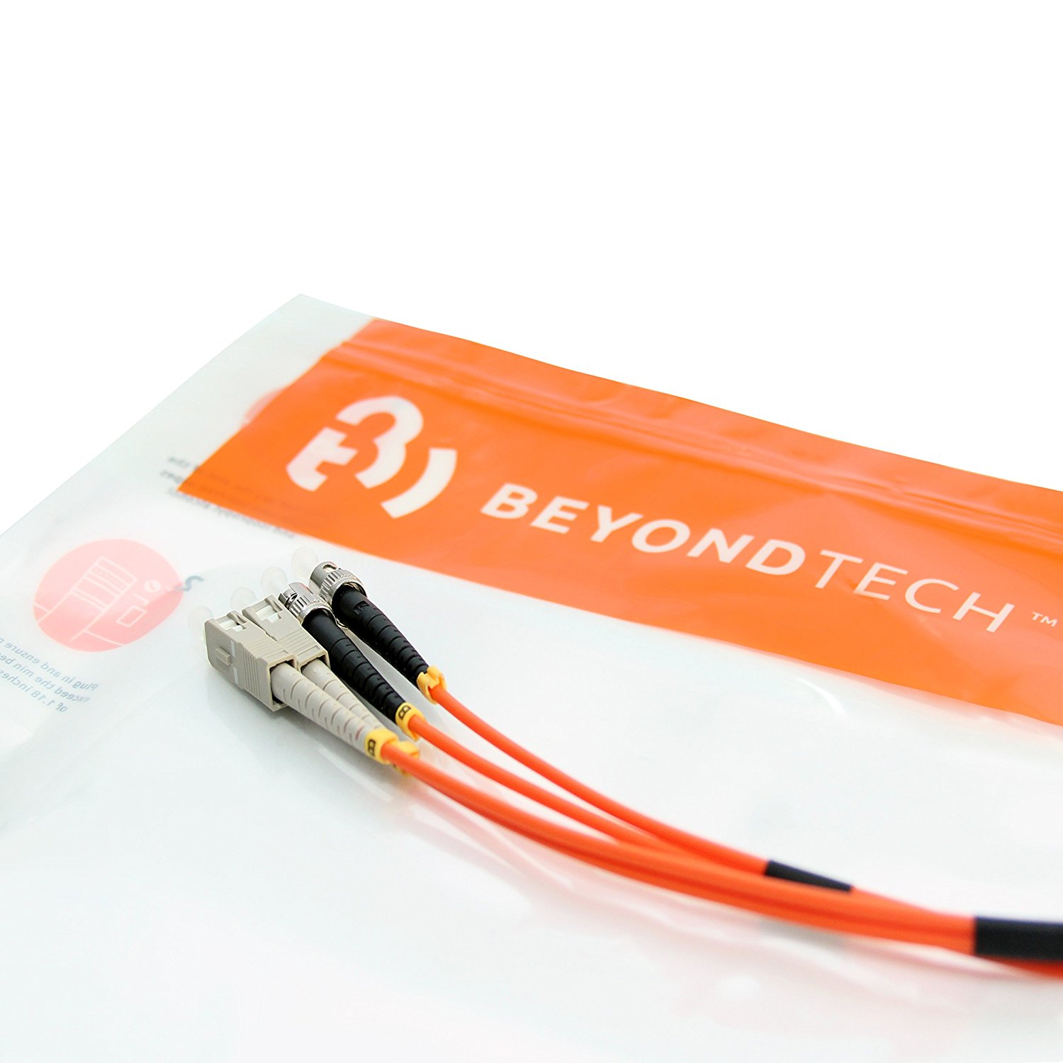 LC to LC Fiber Patch Cable Multimode Duplex - 20m (65ft) - 62.5/125 OM1 ...