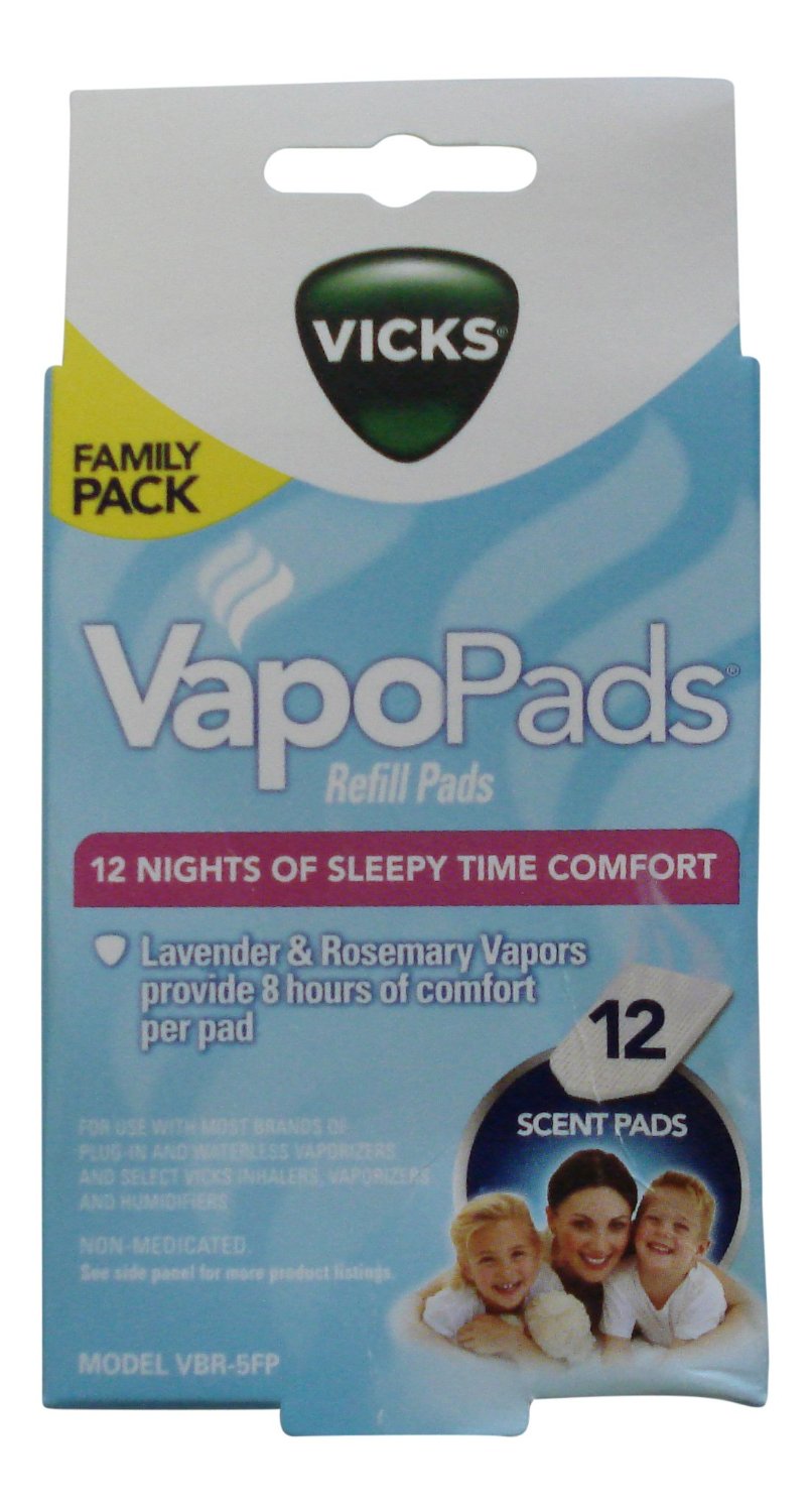 Vicks Sleepy Time Vapor Scented Refill Pads Family Pack, Lavender And ...