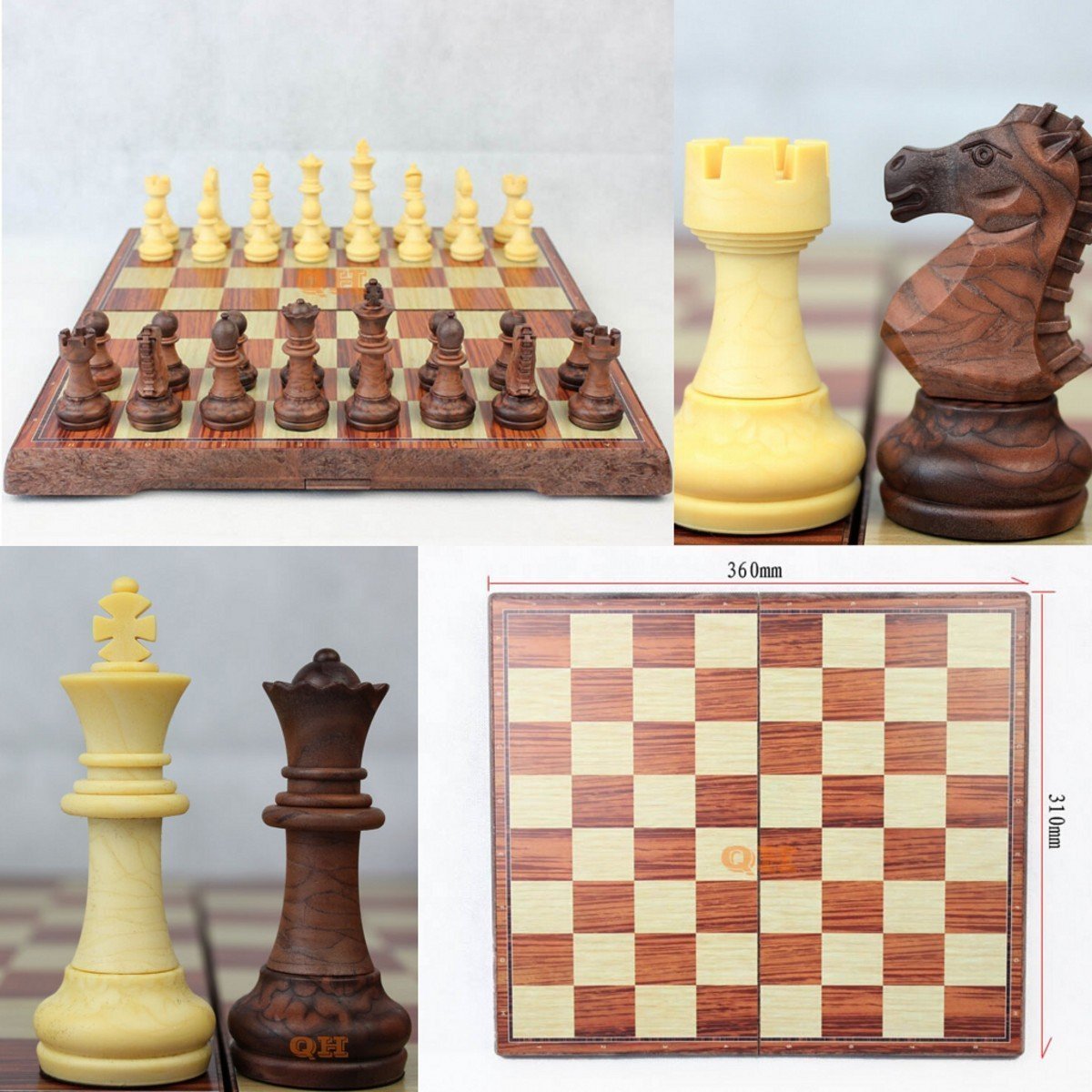 CHENGYIDA International Chess Sets - Magnetic Chess Game - Fine Wood ...