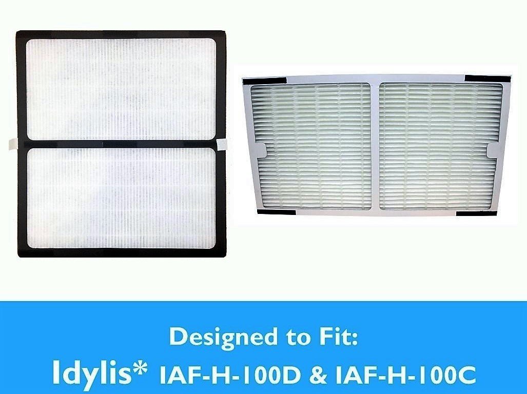 Idylis C & D HEPA Air Purifier Filters - Part # IAF-H-100D & IAF-H-100C ...