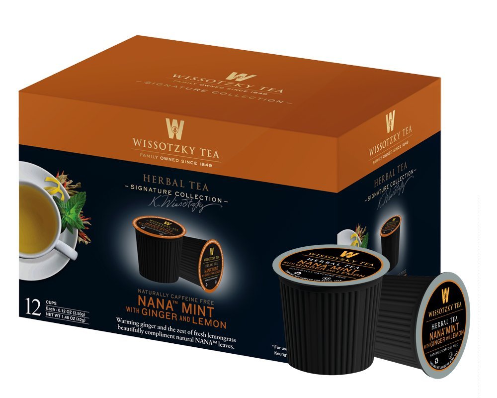Wissotzky Tea Spiced Citrus Nana Mint Herbal Single Serve Cups for Keurig K Cups, 12 Count N32 ...